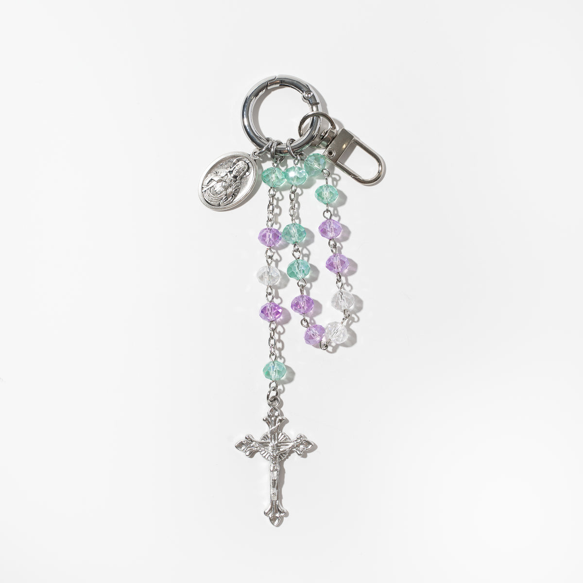 St Joanna Rosary Keychain – stgabrielstudio